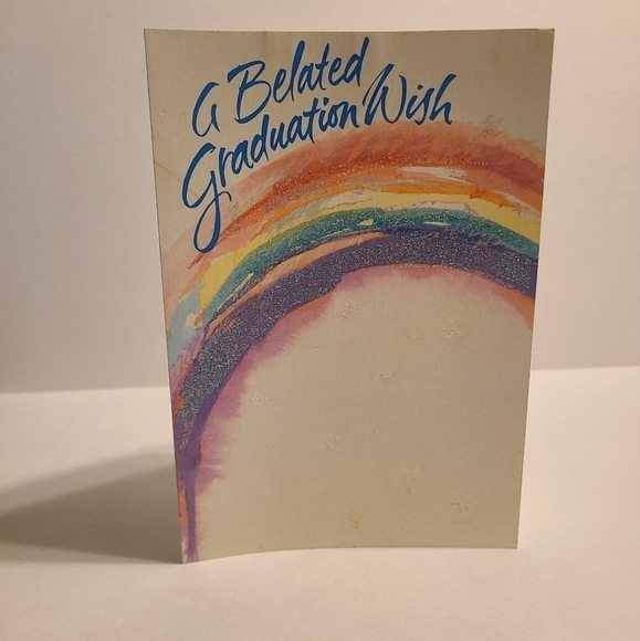 Gibson | Party Supplies | Vintage Gibson Rainbow Belated Graduation ...